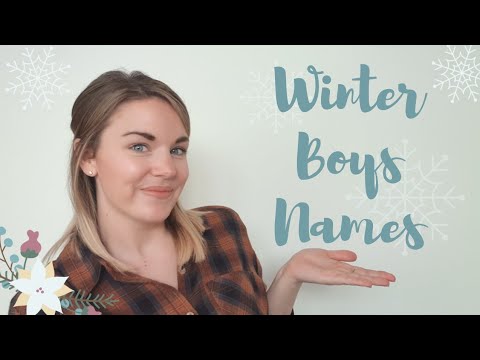 BABY BOY NAMES | WINTER | 2020