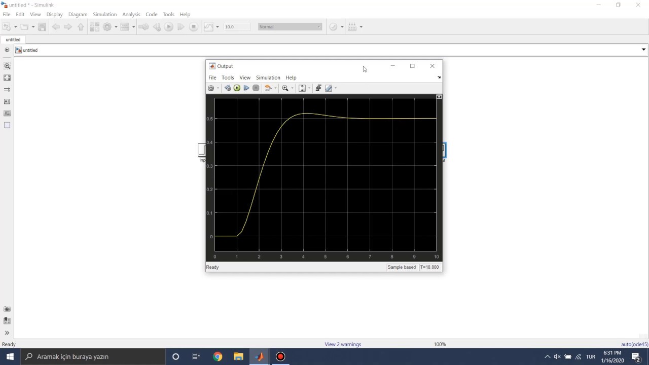 Creating Feedback Model Using Simulink / MATLAB