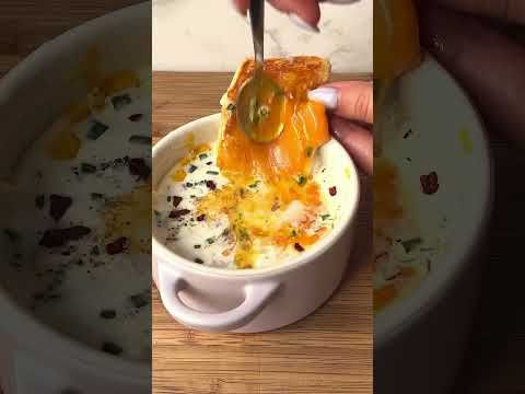 Easy and Creamy Brunch Recipe: Baked Eggs en Cocotte with a Croque Madame Twist! |...