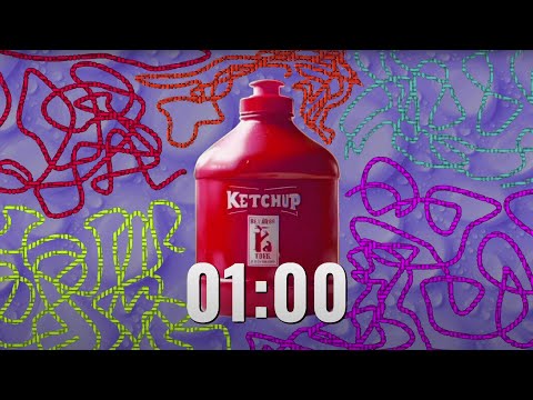 1 Minute Ketchup Countdown Timer (Online Stopwatch)