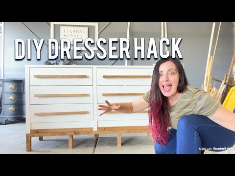 DIY MODERN DRESSER HACK on a Budget - Using a premade Dresser