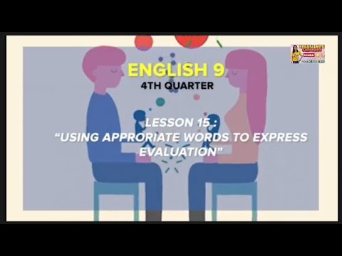 Using Appropriate Words to Express Evaluation