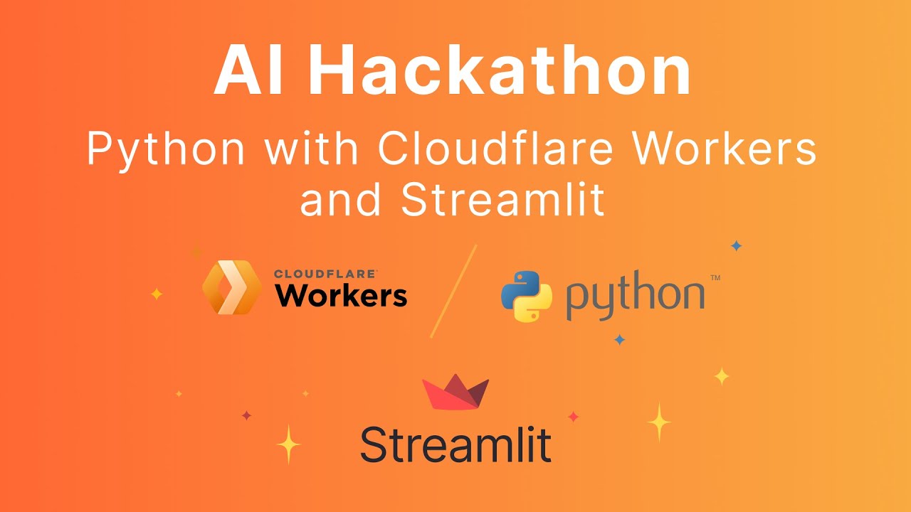 AI Hackathon - Python with Cloudflare Workers and Streamlit
