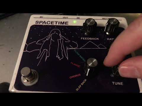 Mirror/Mirror Spacetime Echo flanger 2024 - Silver | Reverb