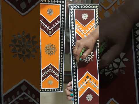 lippan art with mirrors #art #diycrafts #diyprojects #mandalas #painting #diy #bottlecrafts#shots