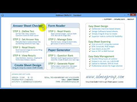 OMR Answer Sheet Checker Software Introduction