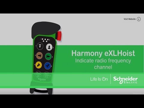 eXLhoist Compact | How to indicate the radio frequency channel