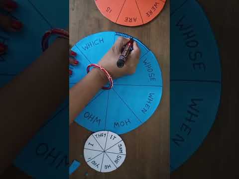 Grammar Wheel making idea for beginners#shorts #craft