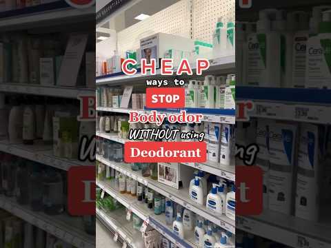 CHEAP Ways To STOP Body Odor Without Using Deodorant | #shorts #skincare