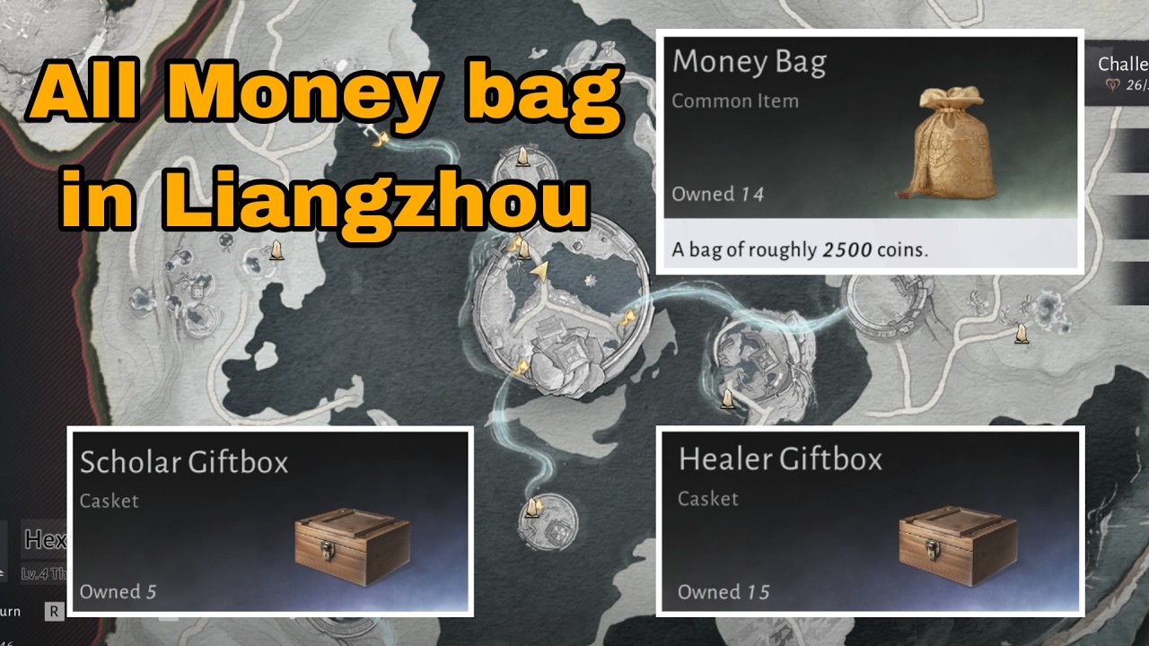 GET ALL 2500 COIN BAGS! 💰 Liangzhou NPC Money Guide (WWM)