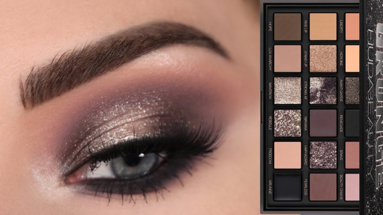 Smokey Halo Eyeshadow Tutorial | Huda Beauty Pretty Grunge Palette