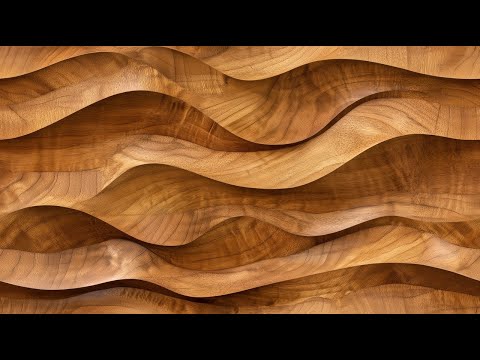 Seamless Wave-like Patterns Wooden Flowing Texture
