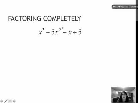 71 Factoring Completely (4.7)