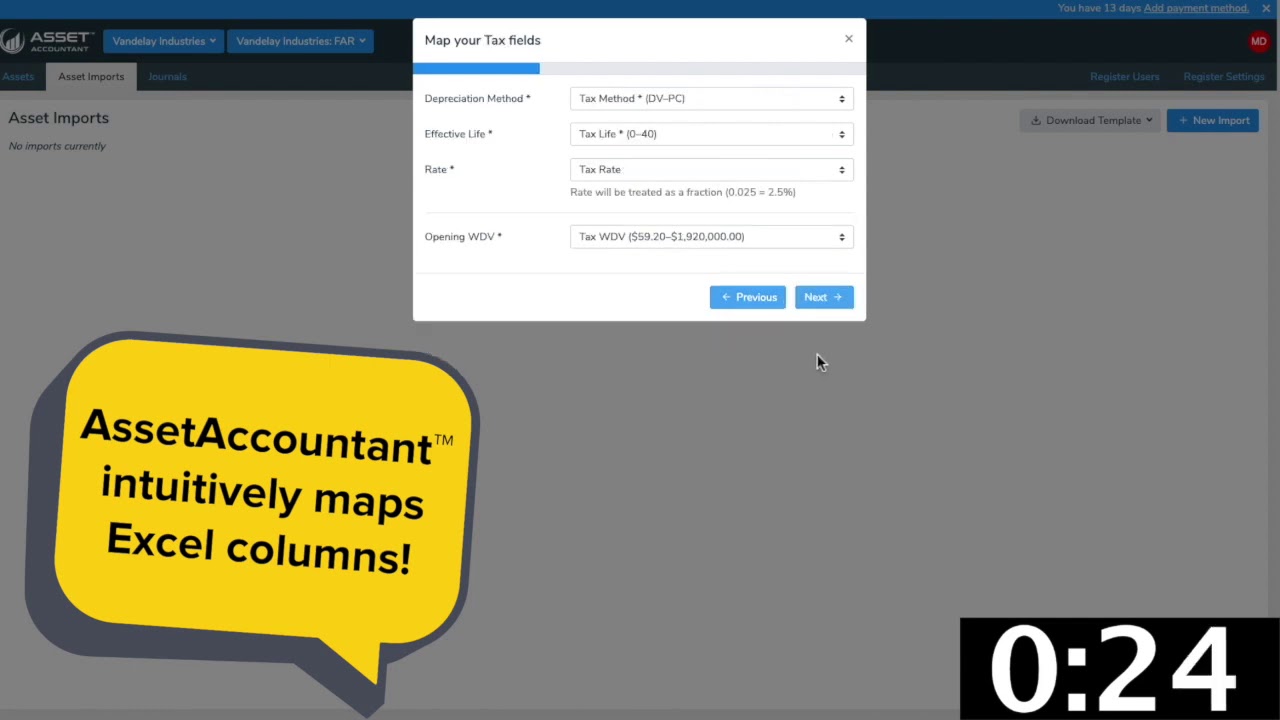 How to create a Fixed Asset Register in AssetAccountant™ in under 1 minute!