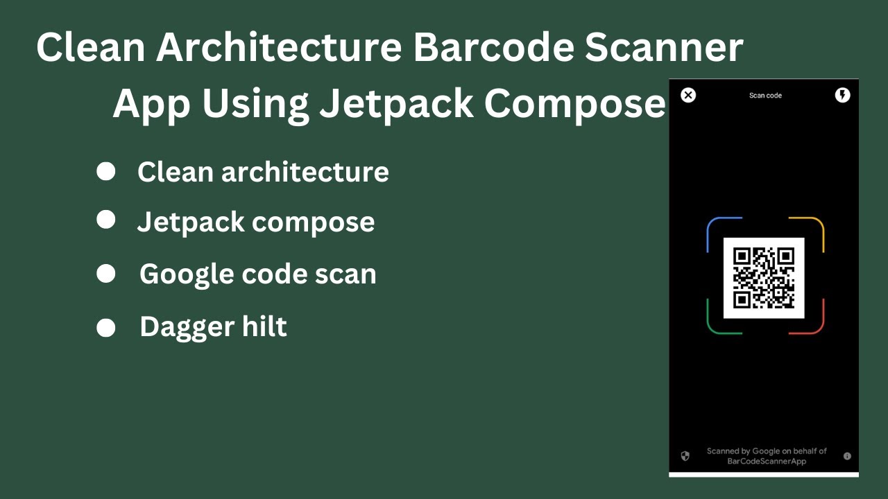 Qrcode & Barcode Scanner App Using Jetpack Compose || Clean Architecture || Google Code Scan Api