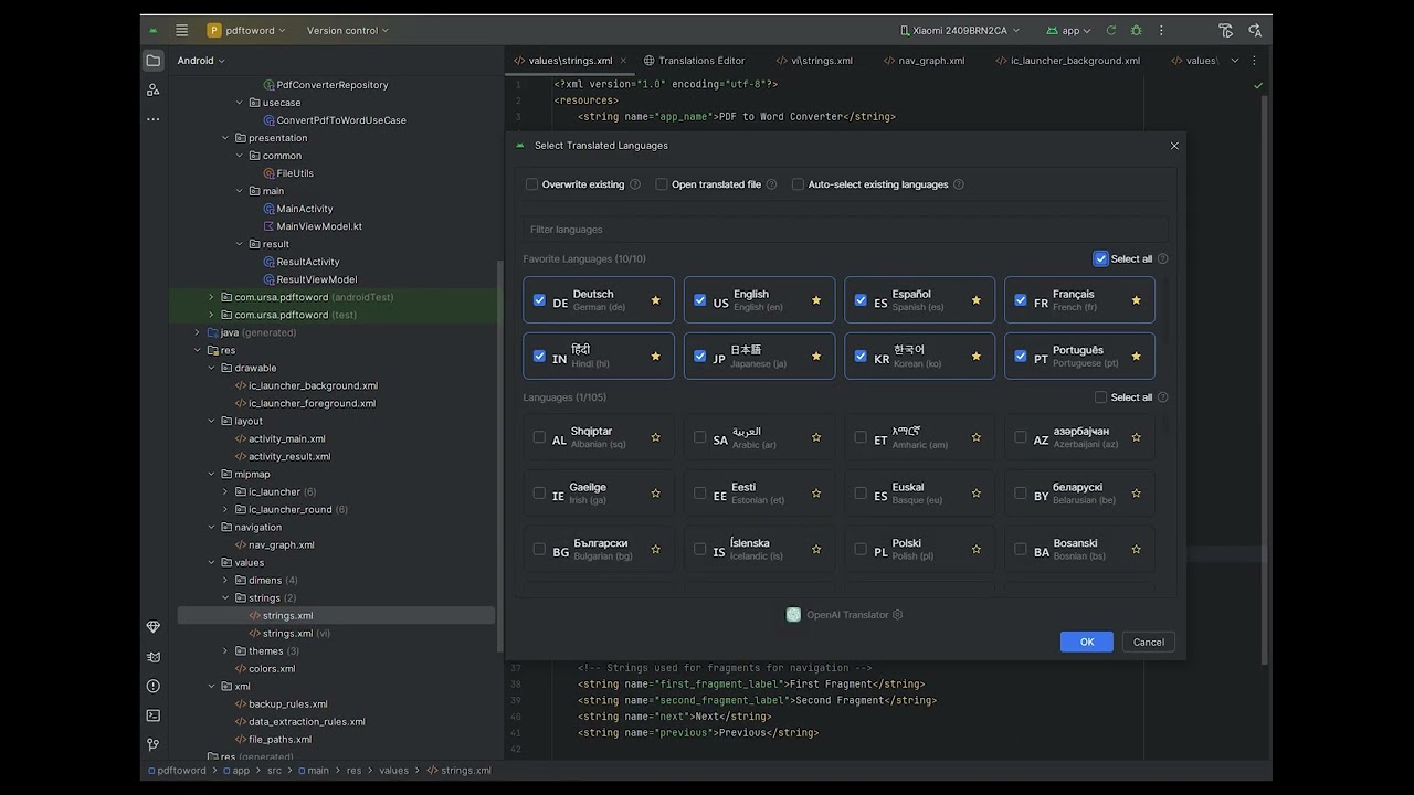 Android Localization - Android Studio plugin for Android app Localization