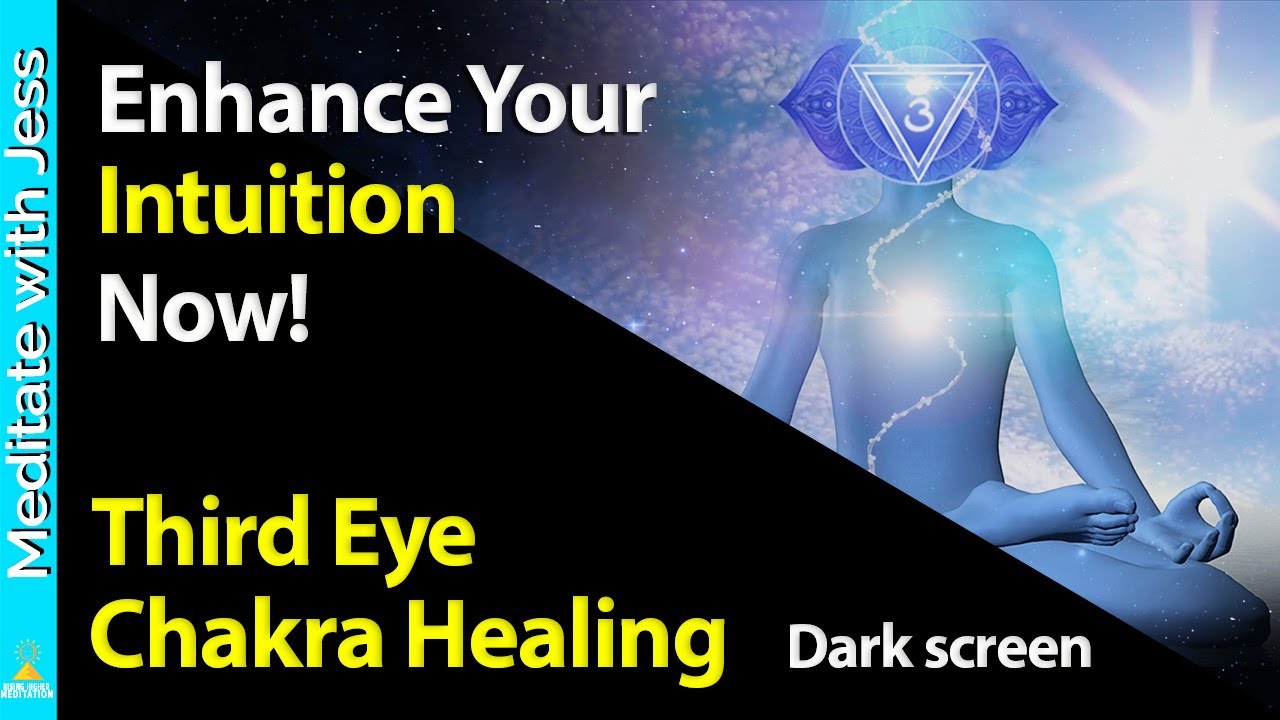 Affirmations For Enhanced Intuition! Third Eye Chakra Healing While You Seep. Black Screen