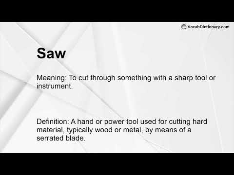 Saw Meaning