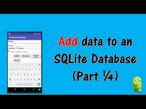 Learn SQLite Android Studio Tutorial Storing User Data part 1 4 - Mind Luster