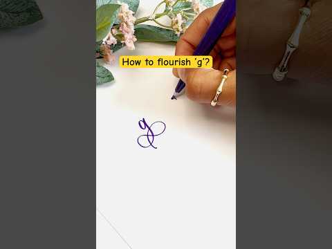 How to do flourish calligraphy? #calligraphy #flourishing#howtodocalligraphy#calligraphyforbeginners