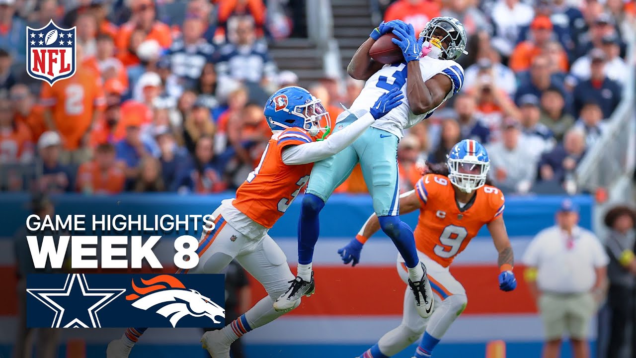 Dallas Cowboys vs Denver Broncos Game Highlights | 2025 NFL Season Week 8