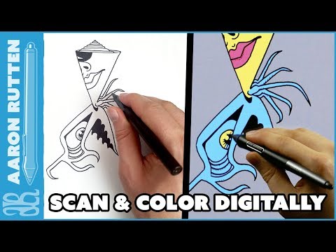 How to SCAN DRAWINGS to Your Computer and Color