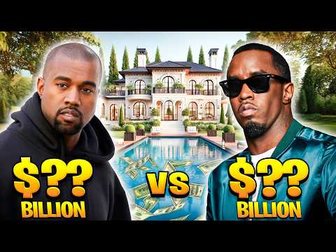 Kanye West vs Diddy - Who is RICHER? Net Worth, House Tour, Cars...