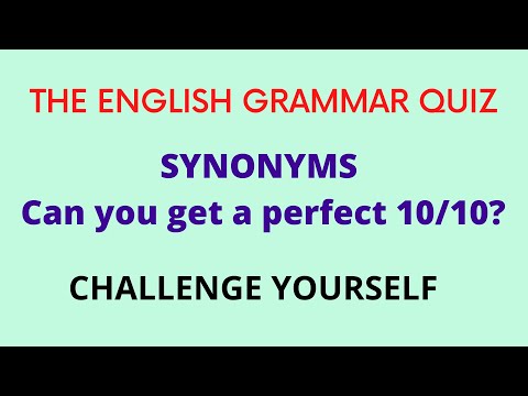 Synonyms Quiz | Choose the correct Synonym | Zeenat Dalvi