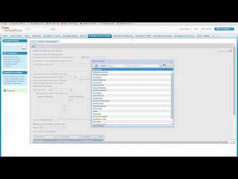BMC Remedyforce - Configuring email services