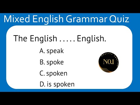 Mixed English Grammar Quiz | Mixed Grammar practice test | 20 Questions | No.1 Quality English