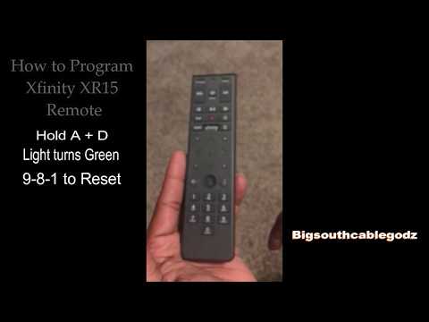 Reset Xfinity XR15 Remote