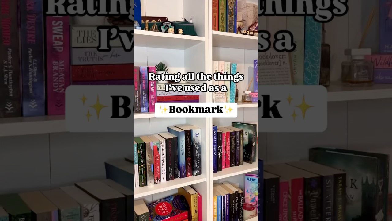 UNCONVENTIONAL BOOKMARKS🤭📚 #booktube #bookmark #bookish #bookrecommendations #booktok #reader