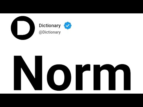 Norm Meaning In English