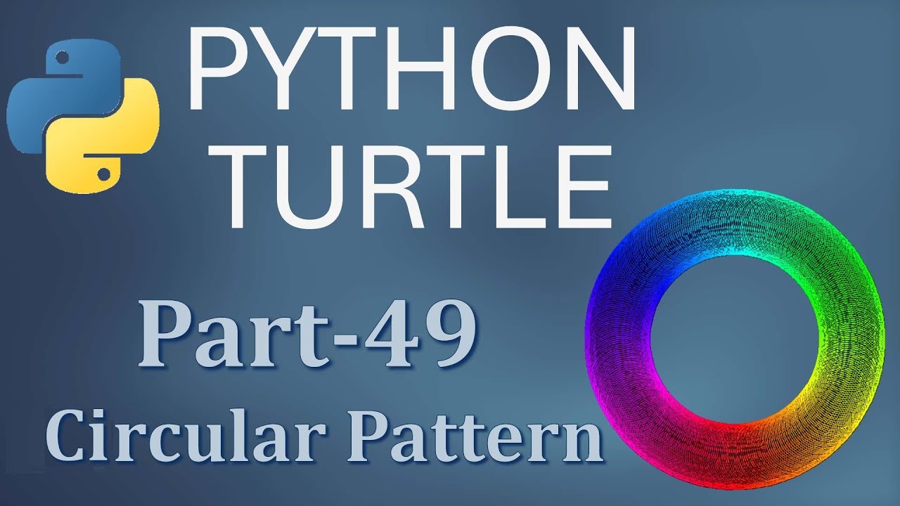 Colorful Circle Pattern in Python Turtle | Fun Python Coding Project