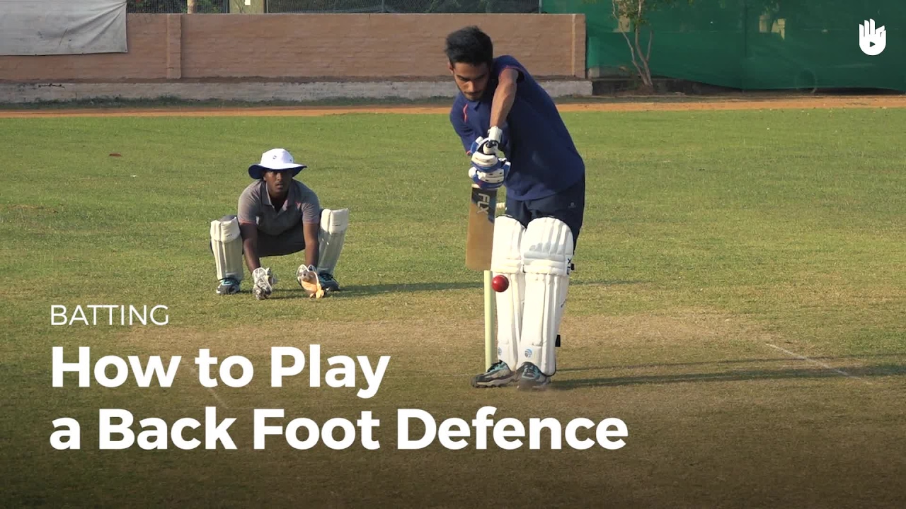 How to Play a Back Foot Defence - How to Play Cricket | Sikana