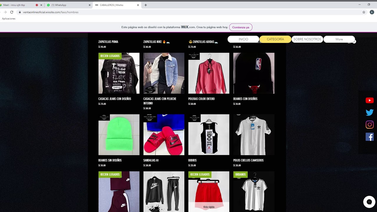 INICIO   Misitio   Google Chrome 2020 11 08 18 50 26