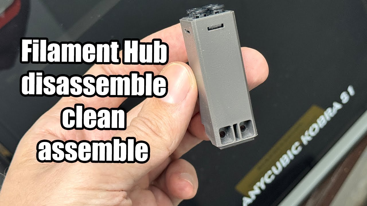 Anycubic Kobra Filament Hub How To Open, Disassemble, Clean & Reassemble Kobra 3 | MAX | S1