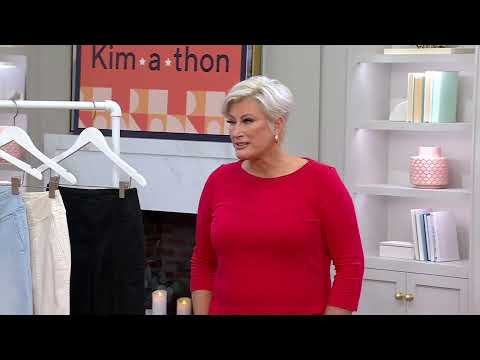 Belle by Kim Gravel TripleLuxe Cropped Traveler Jean on QVC