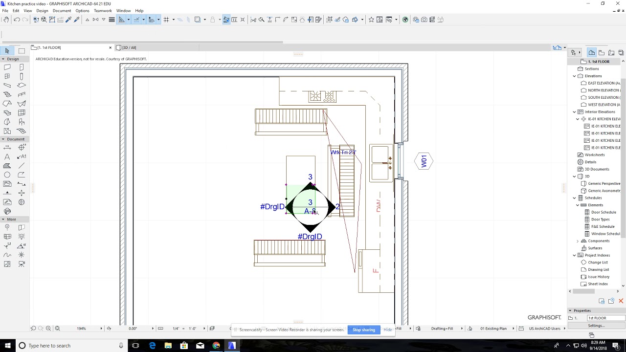 kitchen elevation moving elevation markers