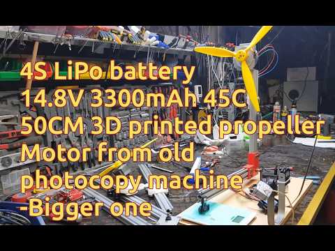 Testing 3D printed drone propellers, good results! Props made by @buildingwithlogan  on youtube