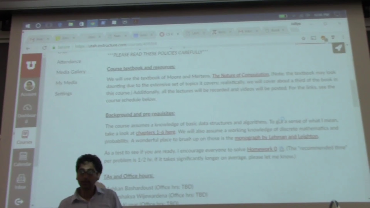 Advanced Algorithms - Fall 2017 - Lecture 1