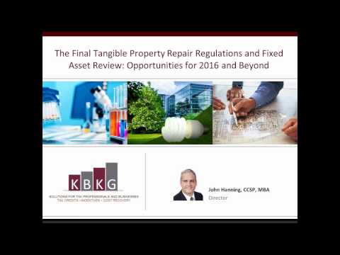 KBKG 2017 Webinar | Tangible Property Repair Regulations