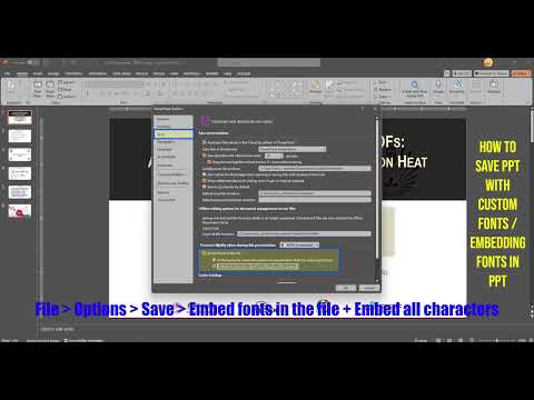 Embed Font in PPT / PPT with Custom Fonts