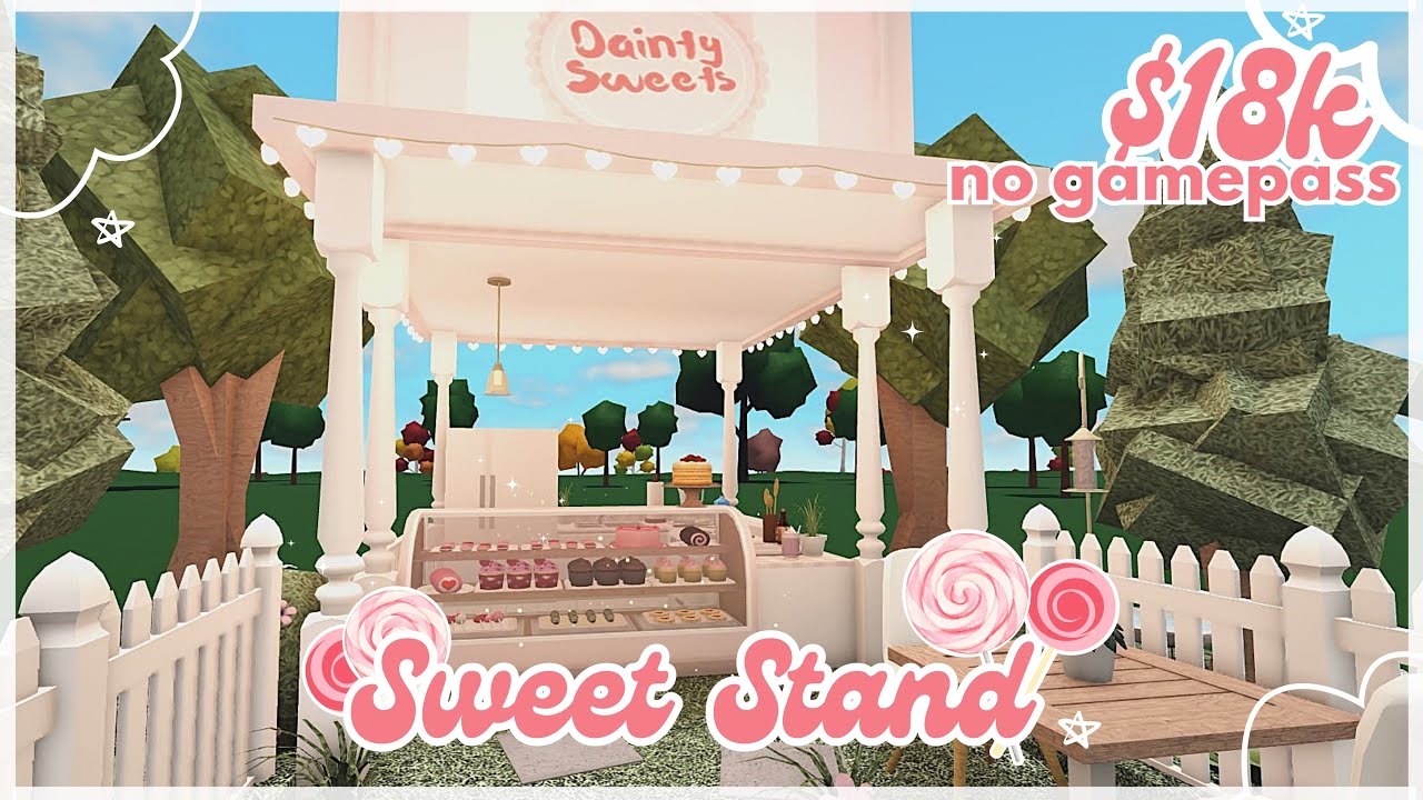 18K NO GAMEPASS SWEET STAND | BLOXBURG (+ 16.5k version)