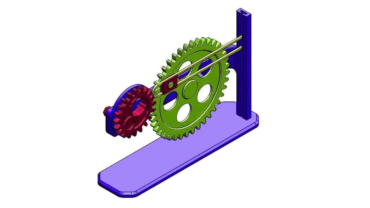 Oscillating Gear Slider Mechanism
