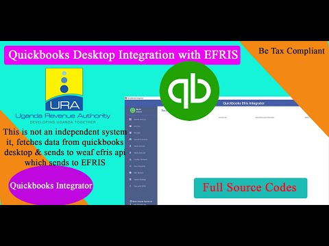 QuickBooks Desktop Integrator - Integration with URA's EFRIS System QuickBooks Integrator