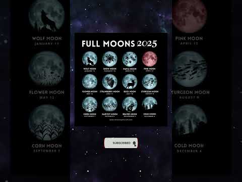Full Moons of 2025 Mark Your Dates! π #fullmooncalendar #2025fullmoons #lunarevents2025