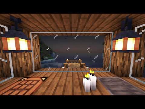 Minecraft Midsummer Cozy finnish cottage Relaxing music with seasons cycle. Juhannus.