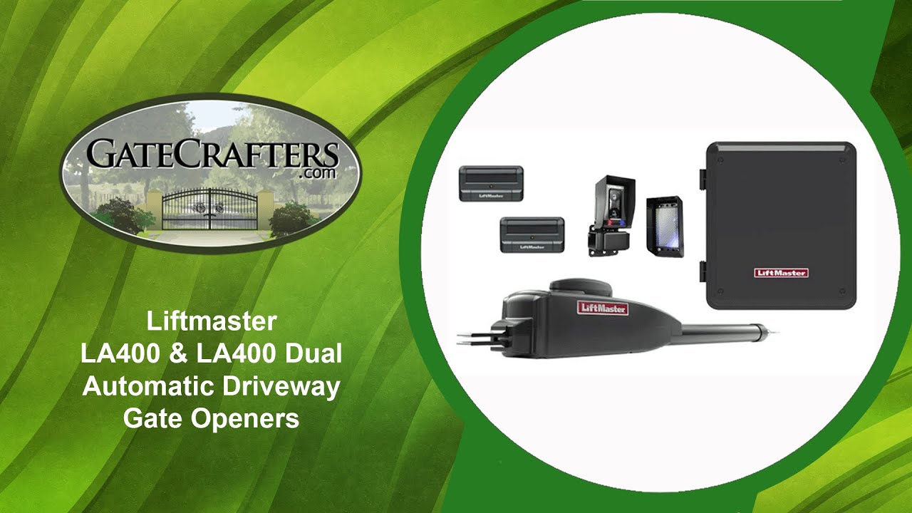 How To Use LiftMaster LA400 Single & LA400 Dual Driveway Gate Openers