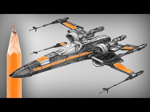 How to draw an x-wing fighter step by step – I'm Youtuber – Follow my ...